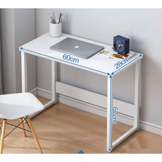 Computer Desk Student Study Table Simple Modern Home Office Small Writing 60 ×28 × 67 cm Meja ...