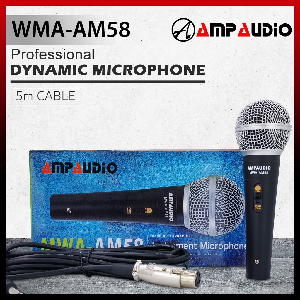 Ampaudio AM58 Karaoke Microphone Professional Singing Vocal Dynamic ...