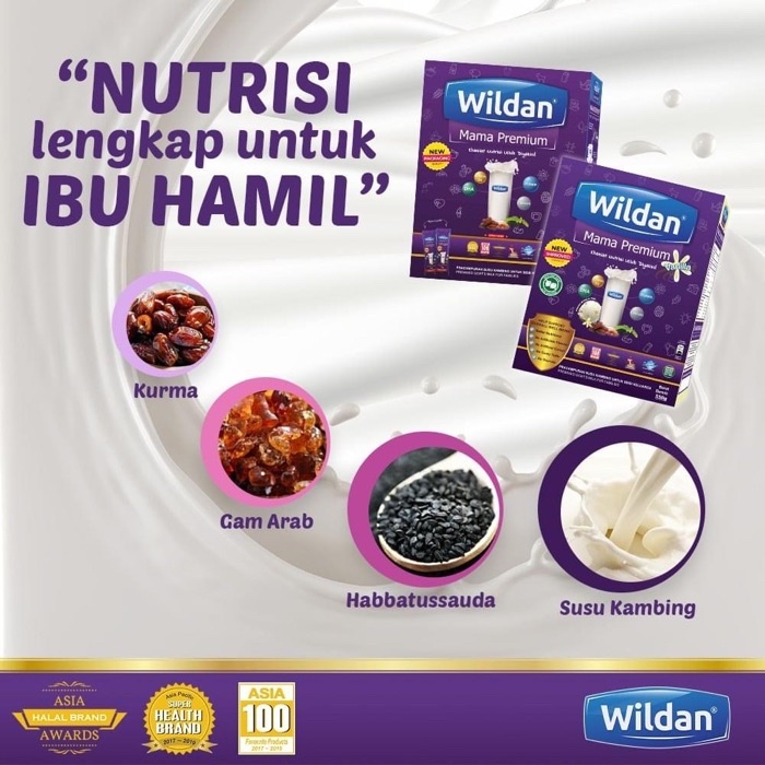 💙 Wildan Mama Premium Original Asli Susu Kambing Goat Milk Booster Ibu ...