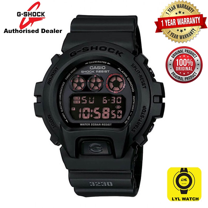 100% Original Casio G-Shock DW-6900MS-1H ( Police Evo )Digital 1 year ...