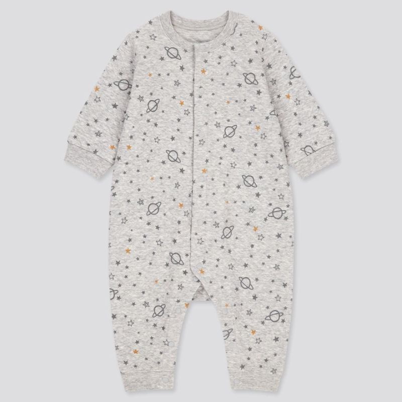 UNIQLO BABIES NEWBORN Quilted One Piece Outfit Long Sleeve | Shopee ...