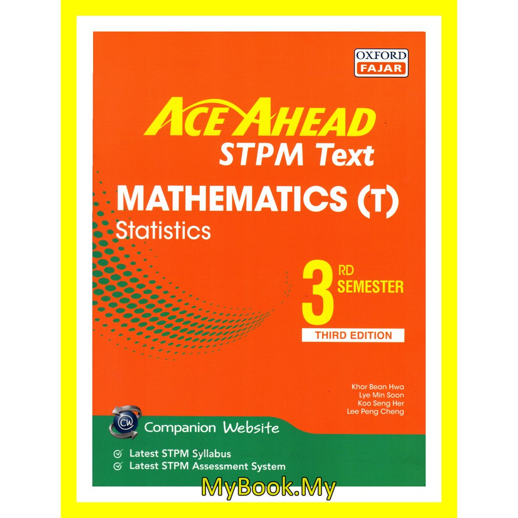 MyB Buku : Ace Ahead Teks STPM Semester 3 - Mathematics (T) Statistics ...