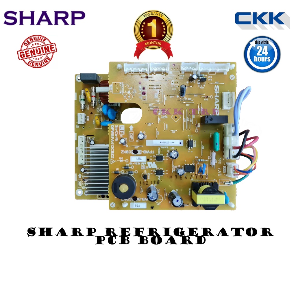 SHARP PETI SEJUK PAPAN PCB/SHARP REFRIGERATOR PCB BOARD SJP495G,SJP595G ...