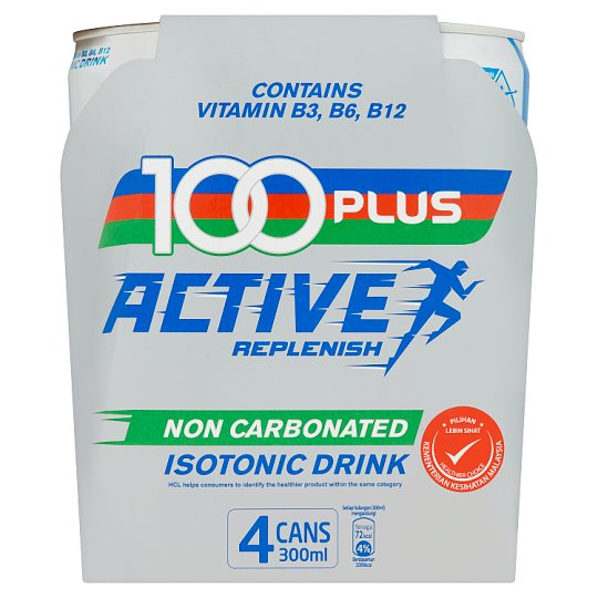 100 Plus Active Replenish Non Carbonated Isotonic Drink 4 Cans x 300ml | Shopee Malaysia