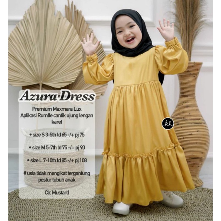 Azura Kids Dress By Khasma | Shopee Malaysia