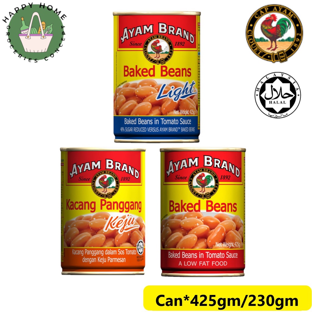 Ayam Brand Baked Beans With Cheese / Tomato Sauce / Light Tomato Sauce ...