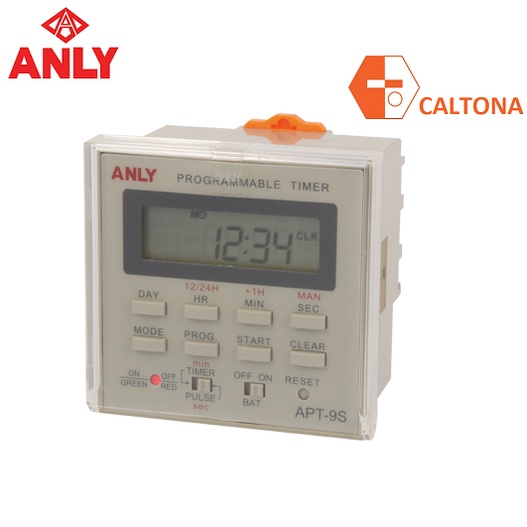 ANLY APT-9S 7-DAYS WEEKLY PROGRAMMABLE TIMER 72X72MM TIME SWITCH AC100 ...