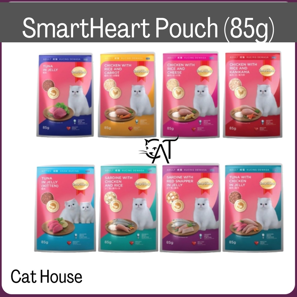 Smart heart cat wet food pouch 85g /SmartHeart | Shopee Malaysia