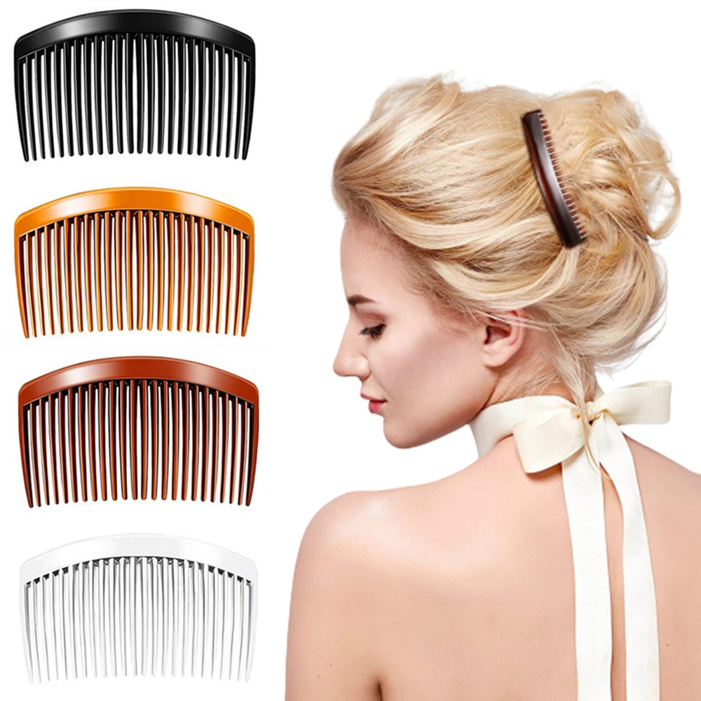 Plastic Side Hair Twist Comb French Twist Comb Hair Clips with Teeth ...