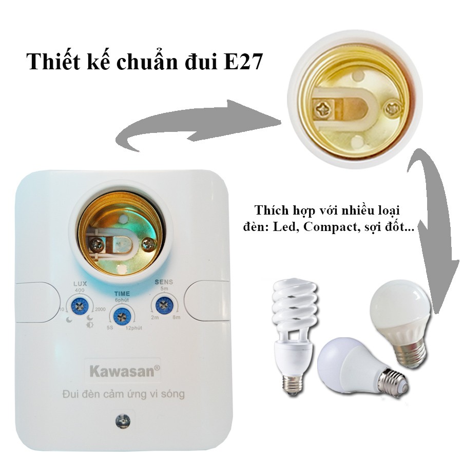 High Quality Kawasan KW-RS686C Touch Lamp Holder, radar sensor light ...