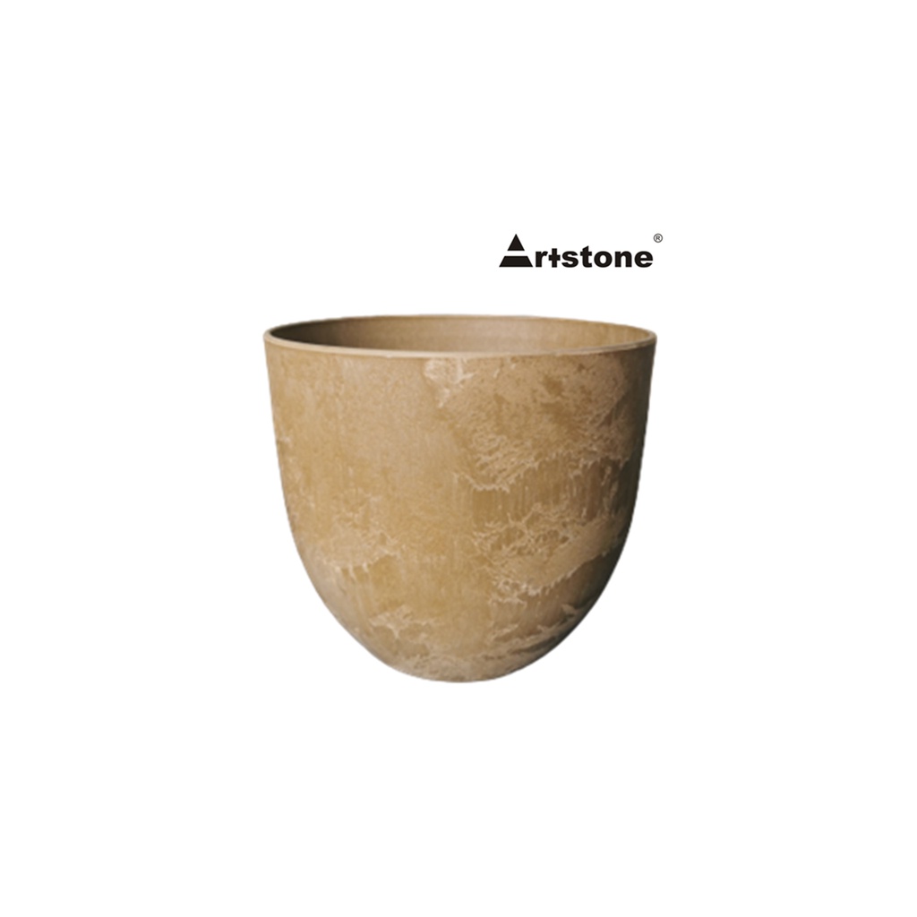 Artstone Bola Pot D17 H15 / Flower Pot / Pasu Bunga Hiasan Modern ...
