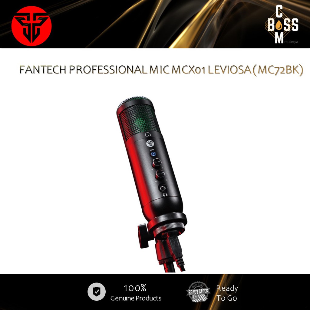 *ORIGINAL* FANTECH PROFESSIONAL MIC MCX01 LEVIOSA (MC72BK) (RGB ...