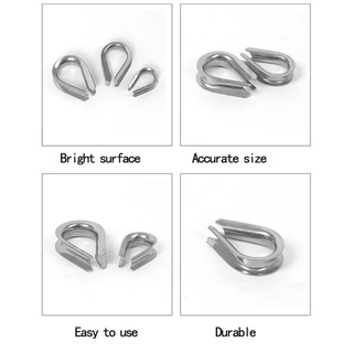 (M2-M16) Wire Rope Thimble Stainless Steel 304 Cable Wire Thimble Eye ...