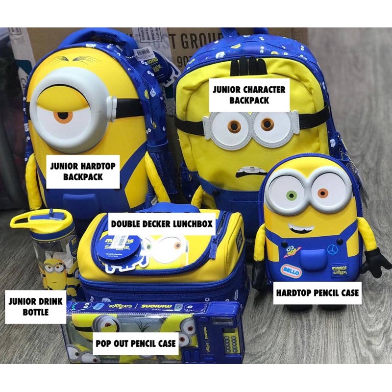 ORIGINAL SMIGGLE SET | SMIGGLE X MINIONS COLLECTION | SMIGGLE SCHOOLBAG ...