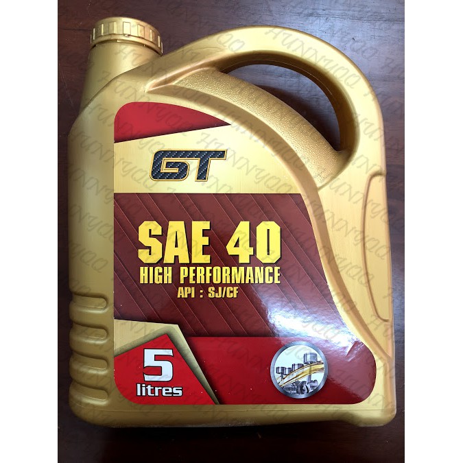 GT ENGINE OIL SAE 40 5L | Shopee Malaysia