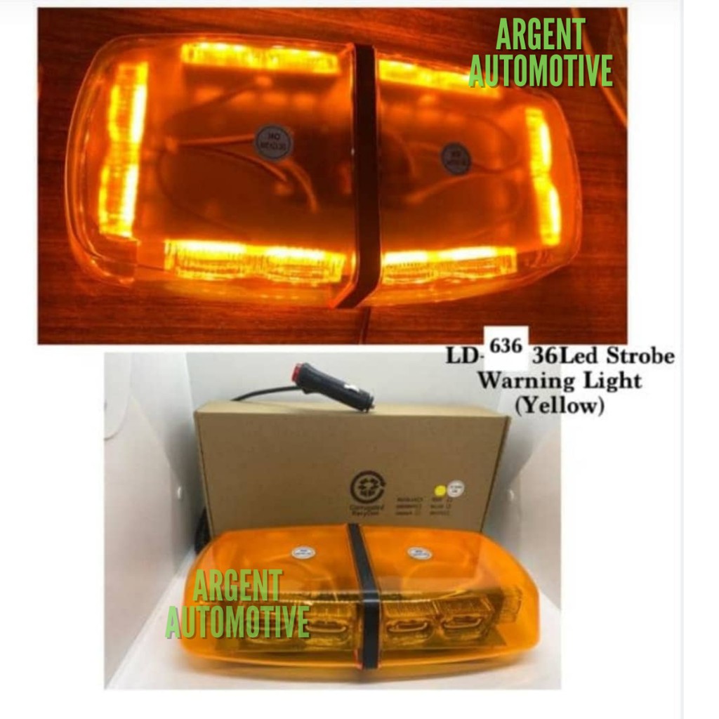 36 LED 7 Modes Strobe Warning Light With Magnetic-Rooftop Emergency ...