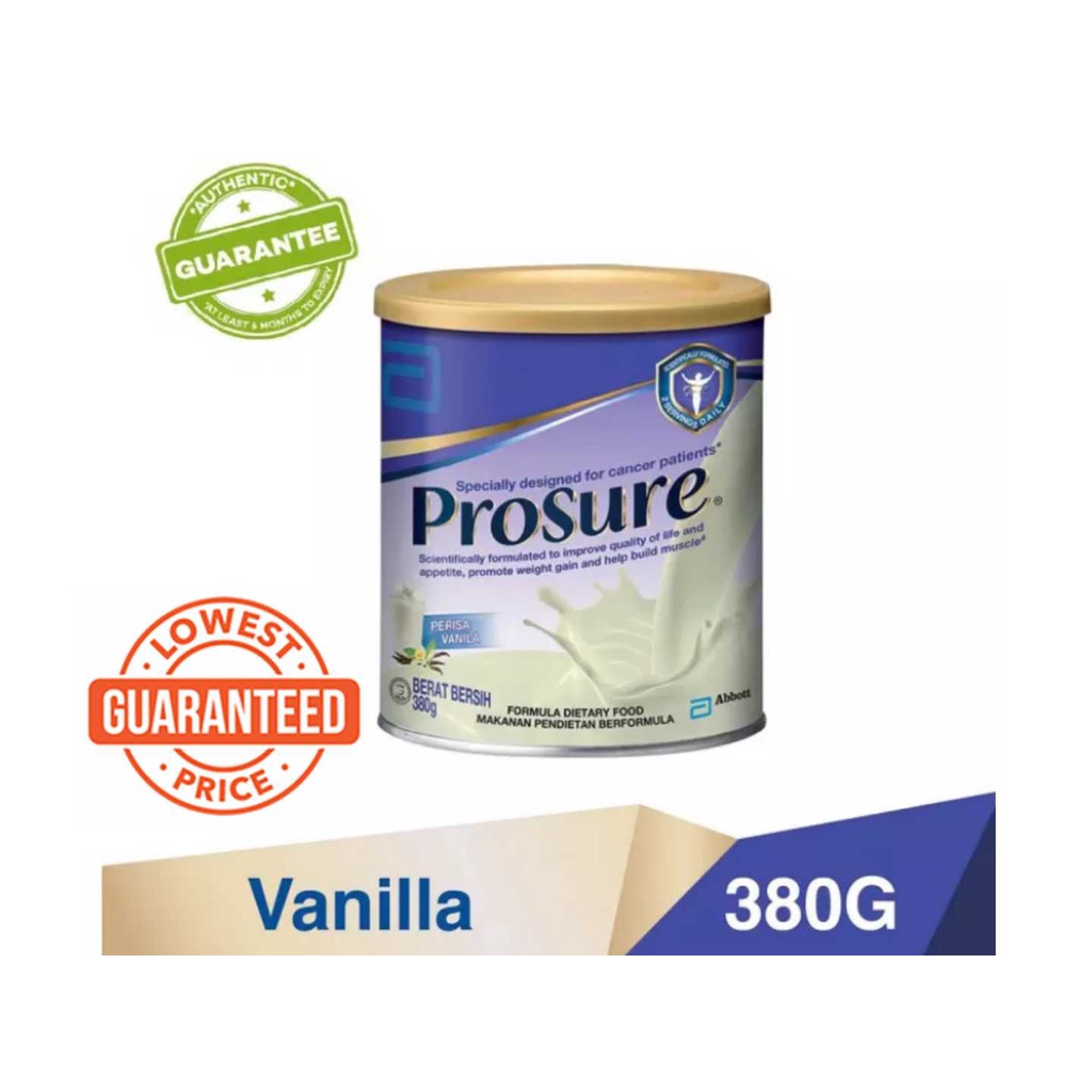 ProSure [Exp : 10/2027] Vanilla 380g (Cancer-specific Formula) Abbott ...