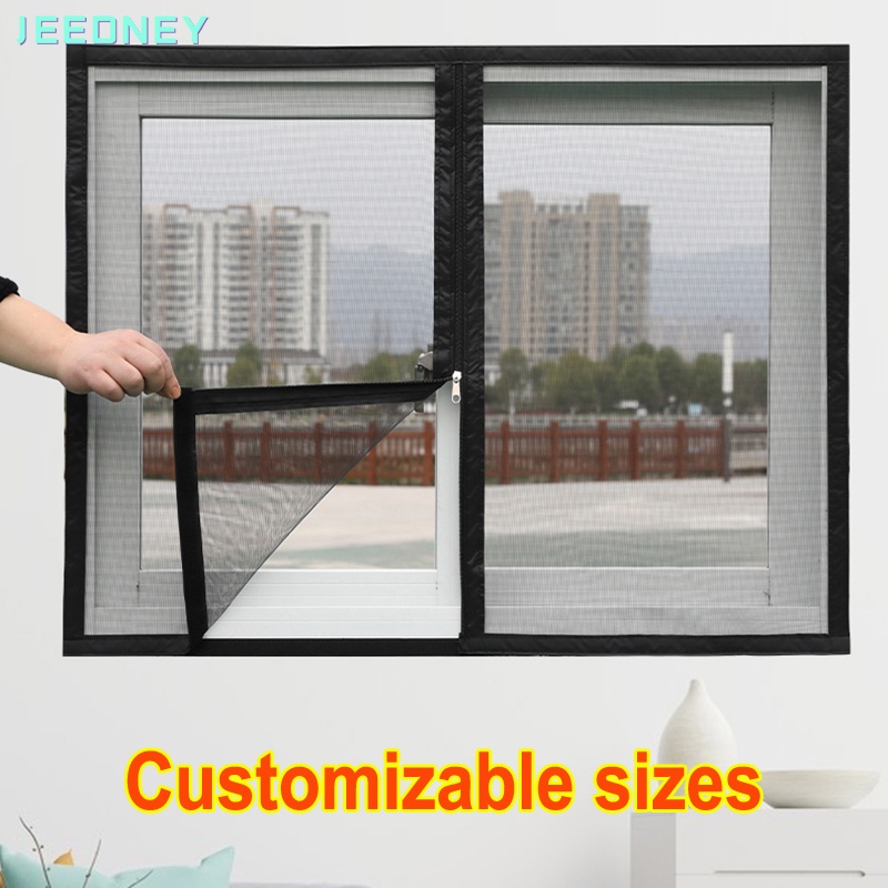 New Mosquito Repellent Curtain Screen Window Removable Invisible Zipper ...