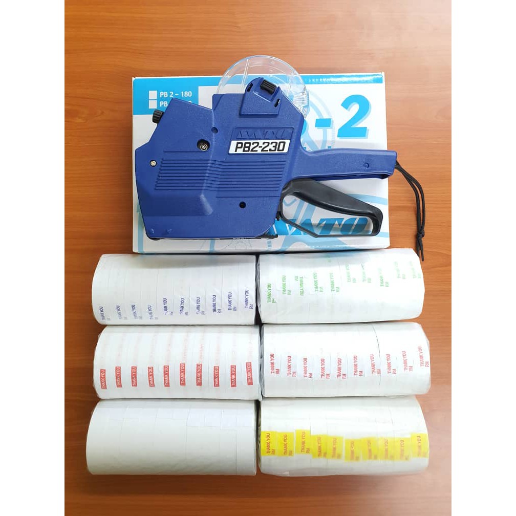 [READY STOCK] SATO PB PB2 HAND LABELLER STICKER PRICE TAG LABEL PRINTED ...