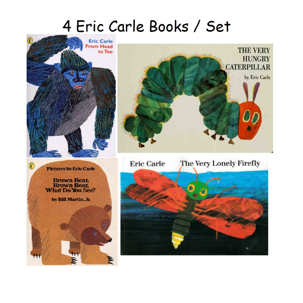 Eric Carle Penguin Books Set 4 books The Very Hungry Caterpillar, Brown ...