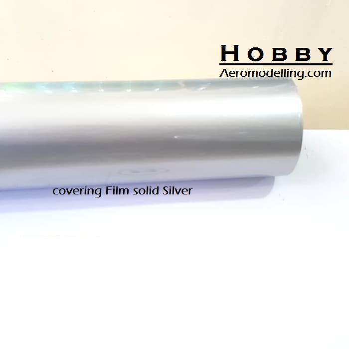 Monokote Covering Film Silver Solid 60cm x 1meter for Balsa Aircraft ...