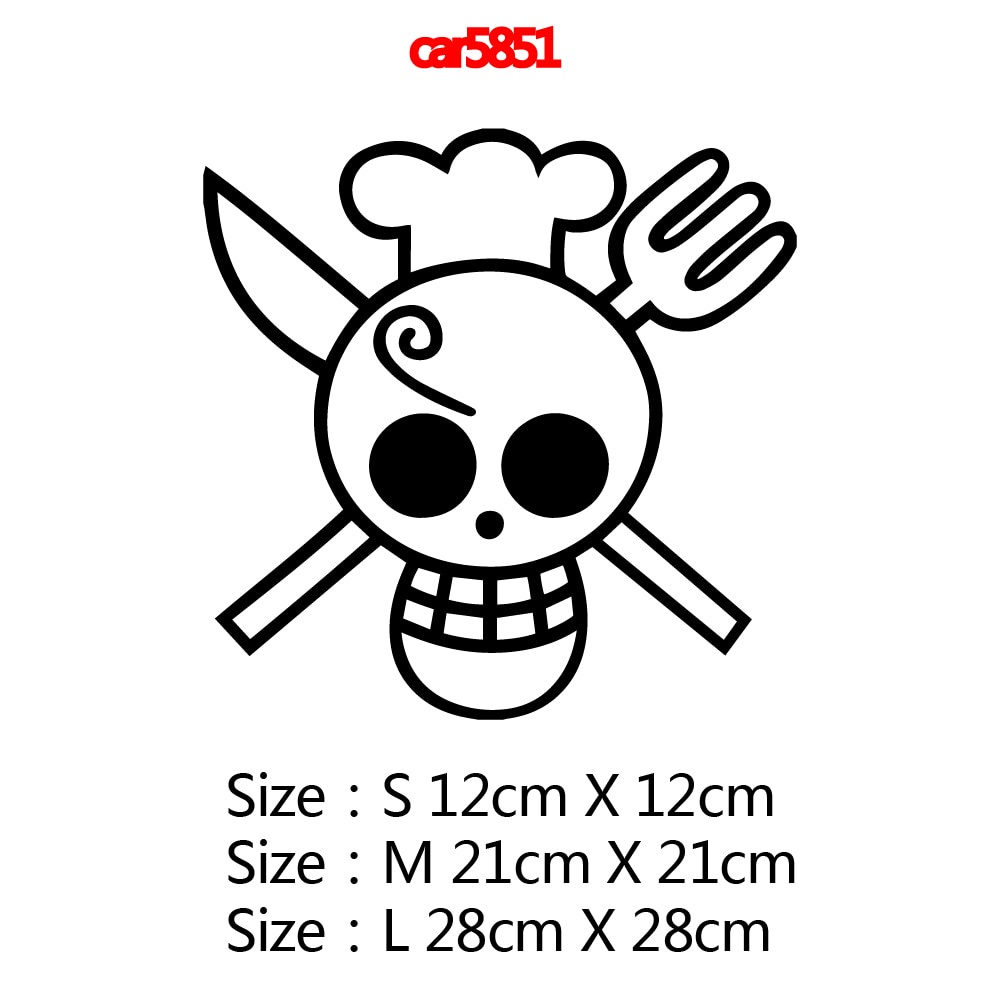 New One Piece Car Stickers Mango Good Luffy Vinyl Decal Stickers for ...