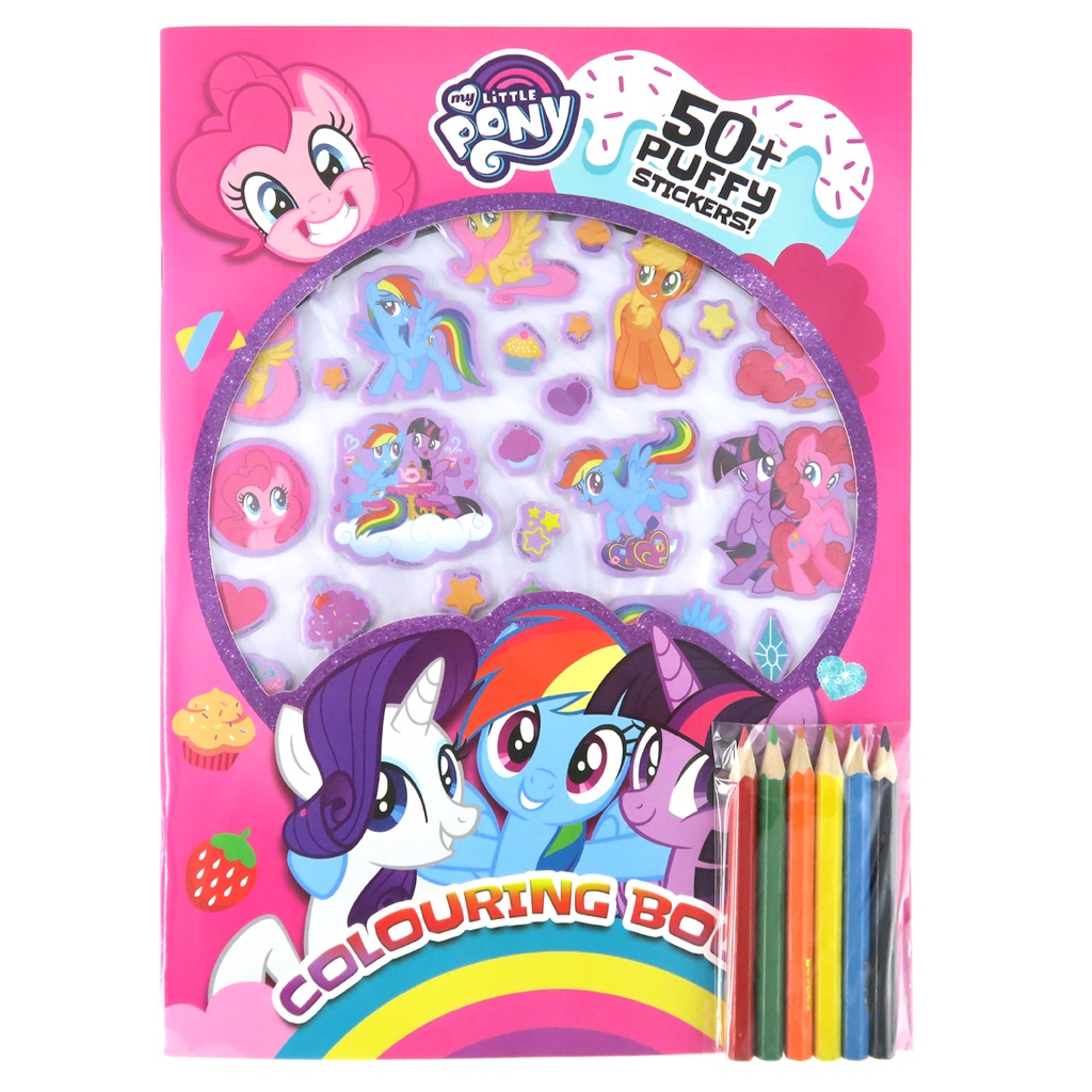 My Little Pony Coloring Pad With Puffy Sticker In Set | Shopee Malaysia