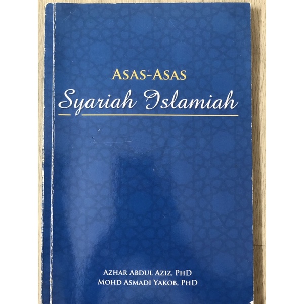 Pre-Loved Book: Asas-Asas Syariah Islamiah | Shopee Malaysia