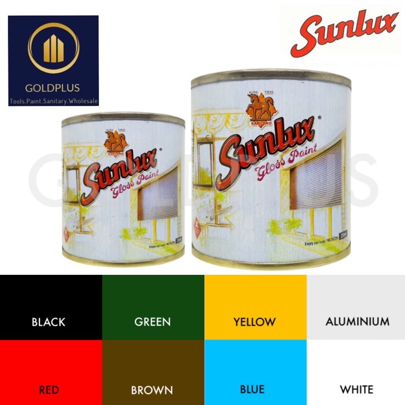 Sunlux Gloss Paint Glossy Wood Or Metal Paint / Cat Kayu Dan Besi ...