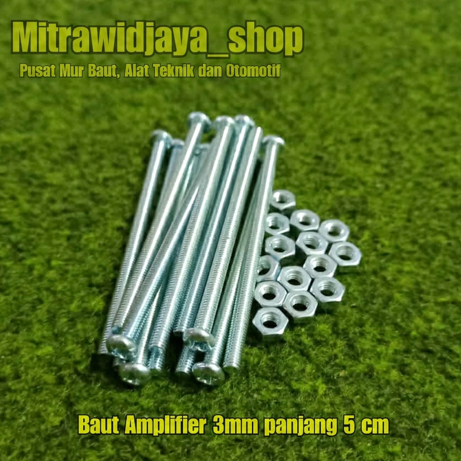 Bolts + nuts 3mm x 5cm amplifier bolts mini amp screw bolts transformer ...