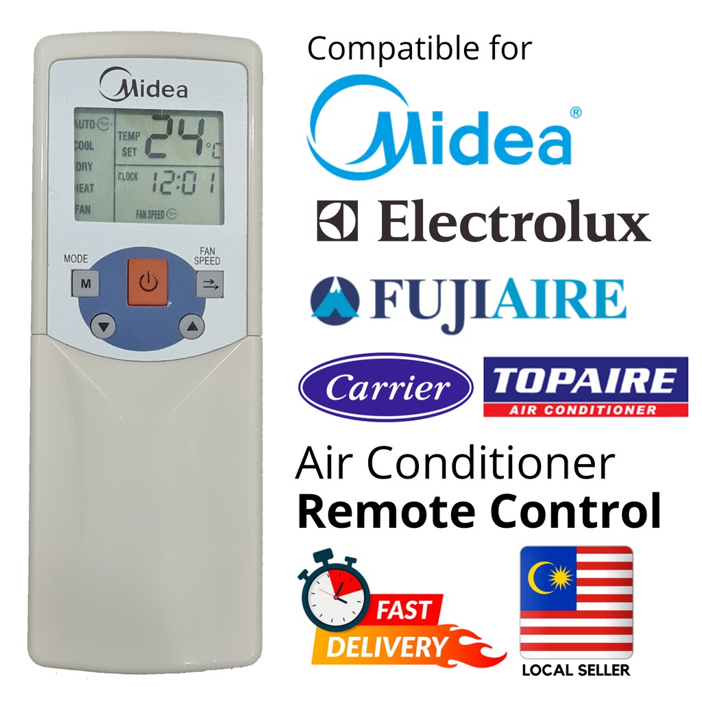 Midea Aircond Remote Control koolman R05/BGCE R05/BGE R05A/BG R05B/BG ...