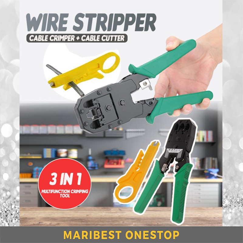 3 IN 1 Network cable Crimper Plier Stripper Crystal Head Connect ...