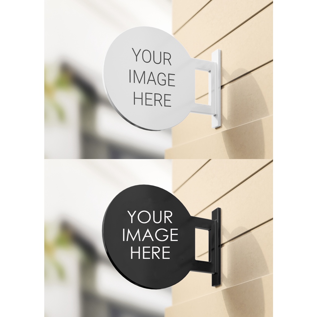 Signage - Corridor Sign-Round Shape Double Sided Sign/ Vertical Sign ...