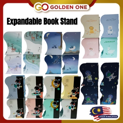 Expandable Book Stand Bookend Book Holder Shelf Rack Adjustable ...