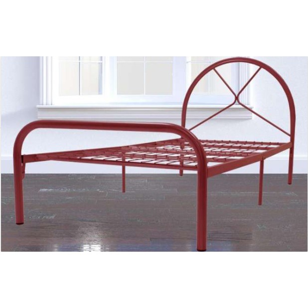 PESARO Single Powder Coat Metal Bed Frame 贝萨若金属涂层单人床架 | Shopee Malaysia