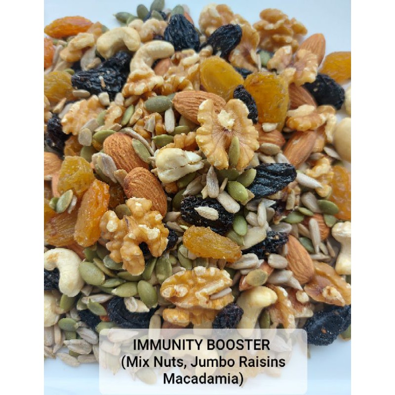 (PM COD) IMUNITI BOOSTER MIX NUTS AND SEED, JUMBO RAISINS MACADAMIA ...