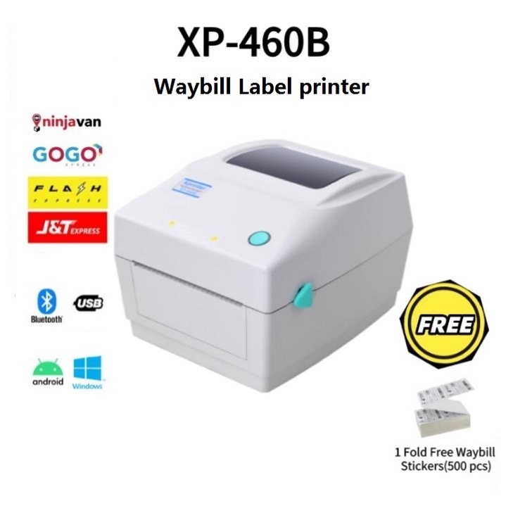 Xprinter 460B Thermal Printer Bluetooth Cellphone Printer Shopee Waybill Barcode Label | Shopee ...