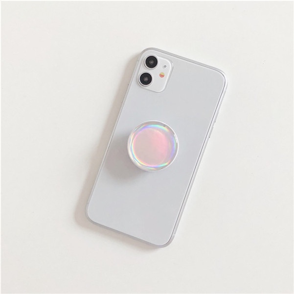 Cute gradient round laser mobile phone holder griptok Cell Phone Finger ...