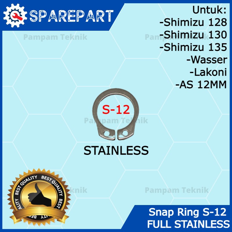 Snap RING S12 FULL STAINLESS - SNAPRING S-12 SHIMIZU Dll As 12mm | Shopee Malaysia