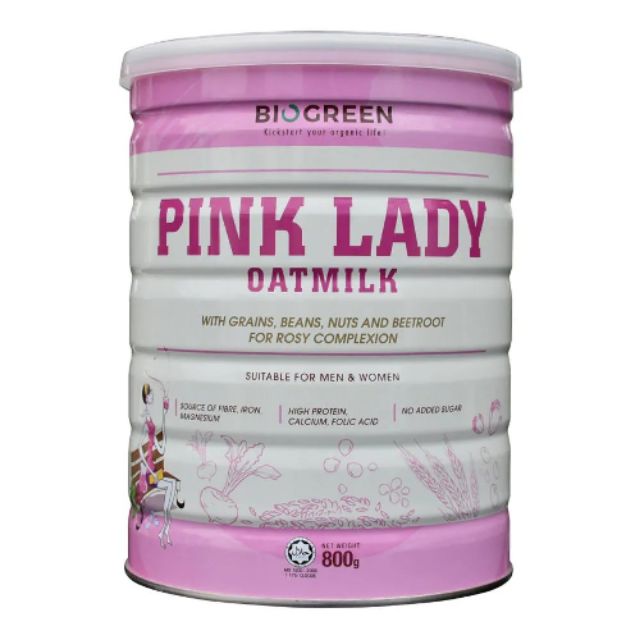 Biogreen Pink Lady Oatmilk 800g | Shopee Malaysia