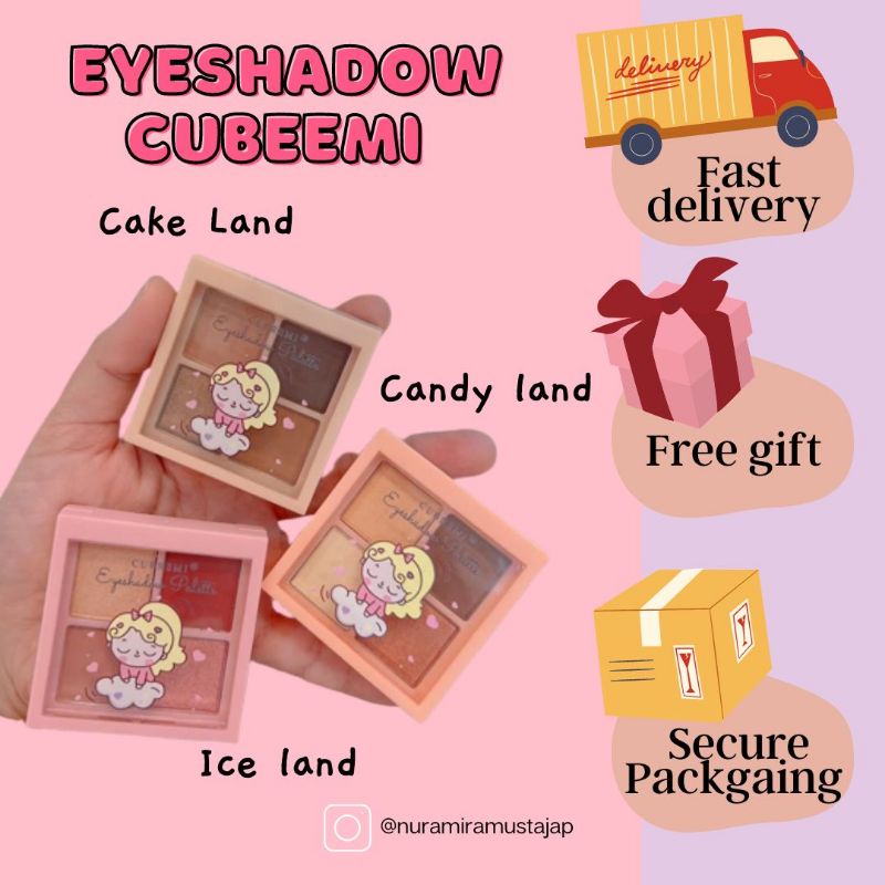 ORIGINAL HQ EYESHADOW PALLETE CUBREMI EYESHADOW CAKELAND EYESHADOW ...
