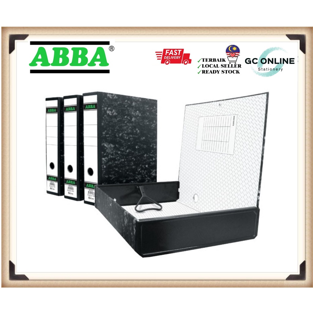 ABBA F4 3" Box File with Clip / Fail Kotak | Shopee Malaysia