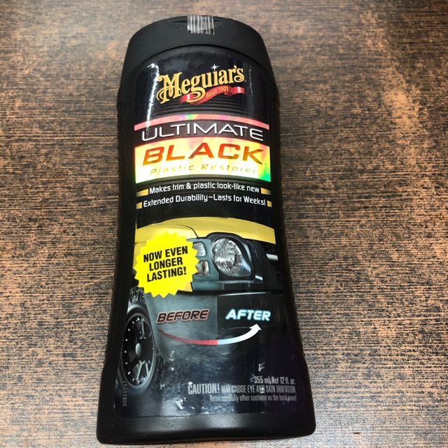 Meguiar’s G15812 Ultimate Black Plastic Restorer -355ml | Shopee Malaysia