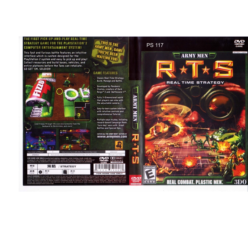 PS2 GAME COLLECTION ARMY MEN RTS | Shopee Malaysia