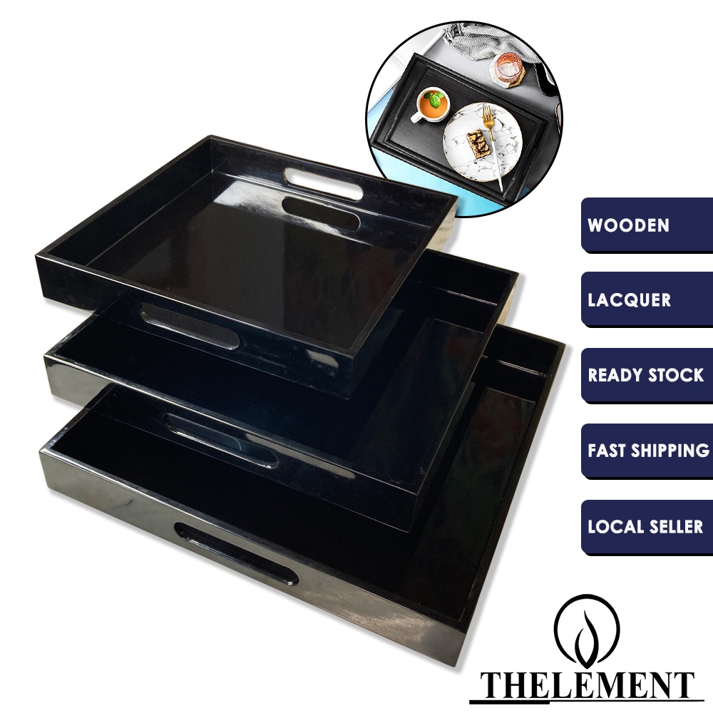 Dulang Hantaran Dulang Raya Lacquer Square Serving Tray [Ready Stock ...