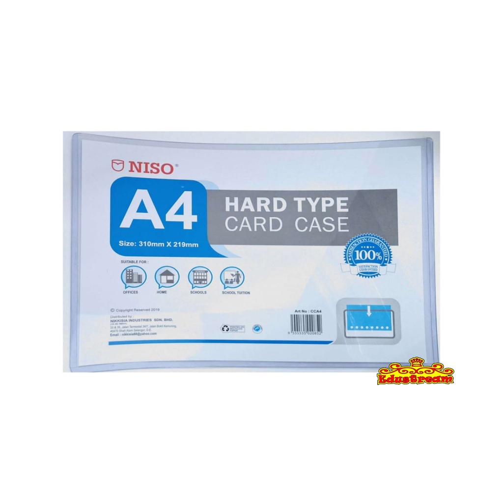READY STOCK!! Niso Transparent Hard Type Card Case A4 | Shopee Malaysia