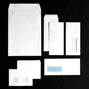 QUALITY SUPER WHITE NON -WINDOW PEEL & SEAL/GUM ENVELOPE 100GSM BY SIZE ...