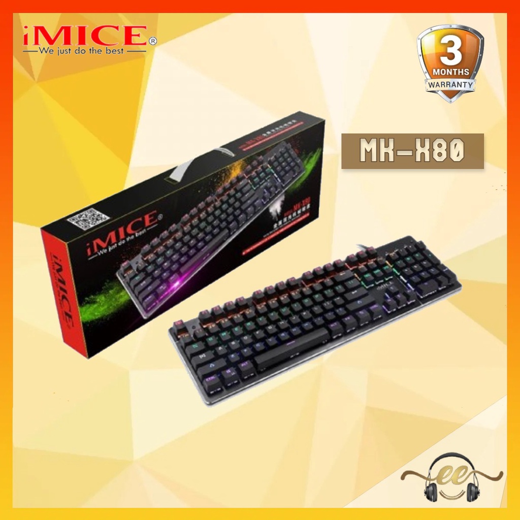 iMICE MK-X80 Mechanical Keyboard Blue Switch Gaming Keyboard with ...
