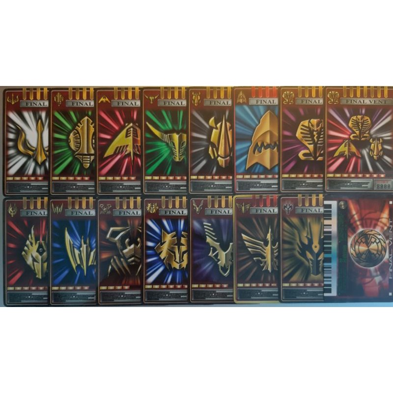 [ KAMENRIDER CARD] Combo of 16 Final Vent cards of Riders in Ryuki ...