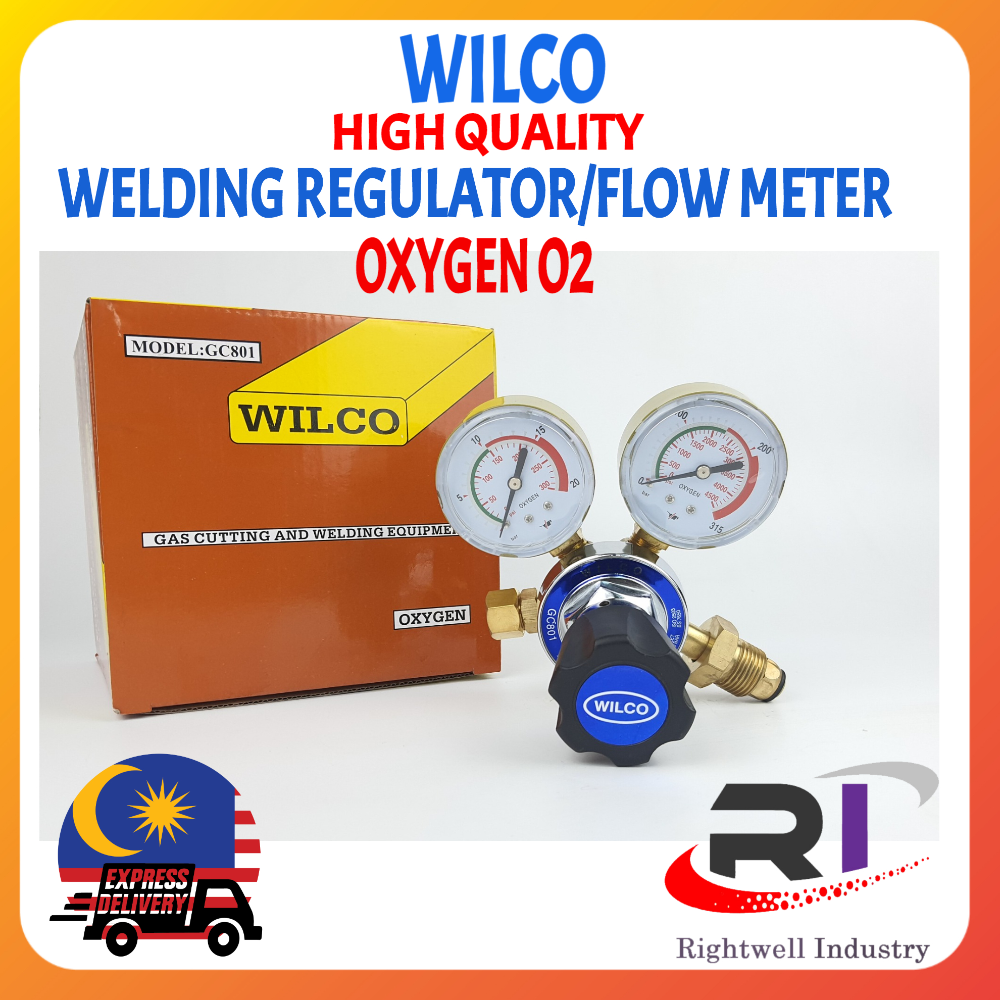 WILCO OXYGEN (O2) REGULATOR FLOW METER (WELDING & CUTTING) | Shopee ...